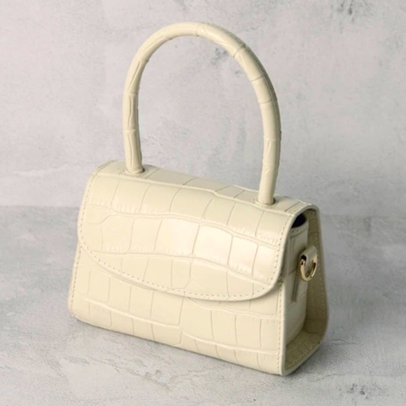 Bags | Crocodile Embossed Mini Handbag | Poshmark
